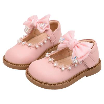 真皮女童公主鞋儿童小皮鞋