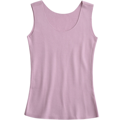 德绒加绒薄绒女冬保暖背心打底衫