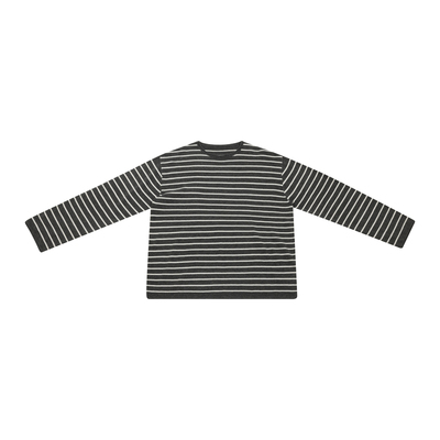 桑蚕丝羊毛条纹毛衣打底衫女