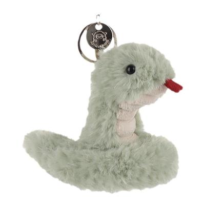 Apricot Lamb青色邪恶毒蛇钥匙扣书包公仔挂件女生玩偶毛绒挂饰