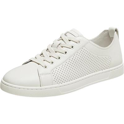 百思图夏季商场新款舒适透气运动小白鞋平跟男休闲鞋J6312BM5