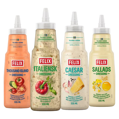 进口瑞典沙拉酱菲力斯0脂肪335ml
