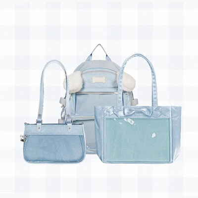 Baachoo原创水色蓝色单肩大食量小食量斜挎Lolita痛包