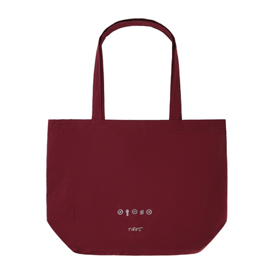 TIRES简约logo印花托特手提袋