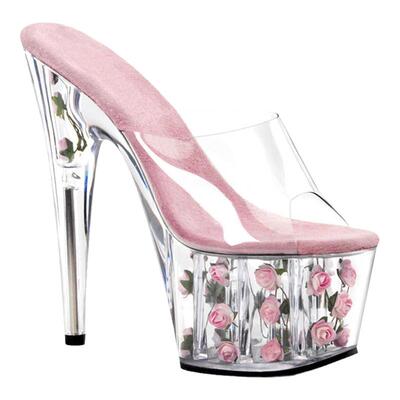 性感花夜店玫瑰花婚纱超高跟鞋