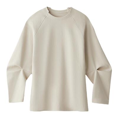 长袖宽松休闲羊腿袖设计女新款