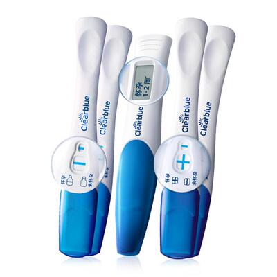 【三重验孕套装】可丽蓝/Clearblue验孕棒早早孕早孕试纸电子验孕