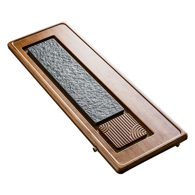 容山堂重竹乌金石茶盘家用