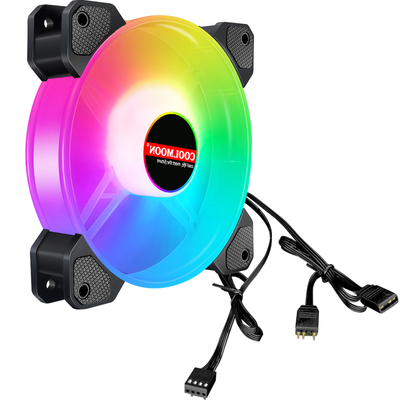 酷月ARGB神光同步温控机箱风扇