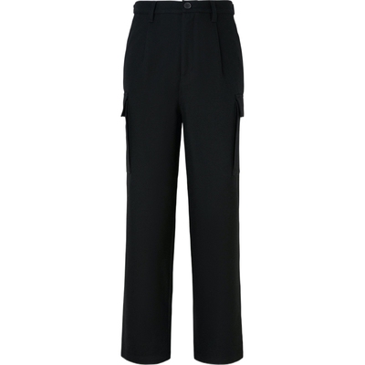 【38开门红】FRAME 早春男摩登经典黑色锥形羊毛工装裤