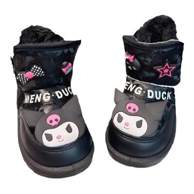 女童夏季人造长毛绒卡通雪地靴