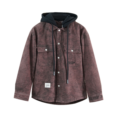 少年加绒潮牌牛仔外套城市年代