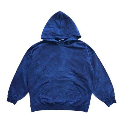 做旧扎染套头连帽卫衣百搭休闲