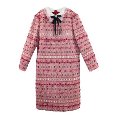 法式气质娃娃领小香风连衣裙女