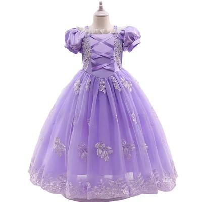迪士尼新款女童苏菲亚礼服公主裙