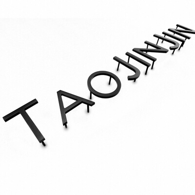 鲸艺标识立体金属字公司logo定制