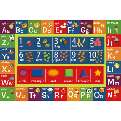 幼儿园地毯教室室内字母数字儿童