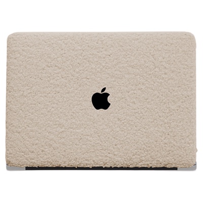 mac保护套米白色泰迪绒