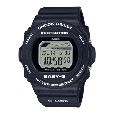 卡西欧旗舰店BLX-570学生运动游泳跑步手表女官网官方正品 BABY-G