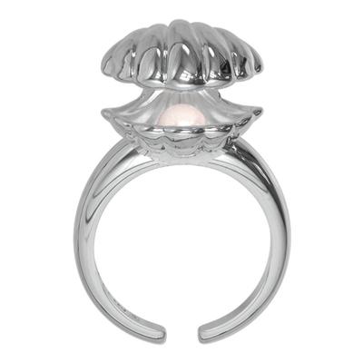 PEARLONA海螺复兴系列礼物开合贝壳巴洛克珍珠戒指新品爆款重工