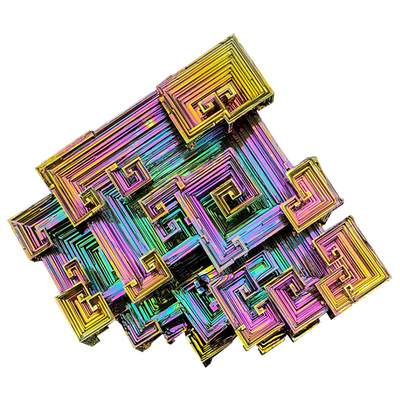 学生元素标本自然风铋晶体包邮