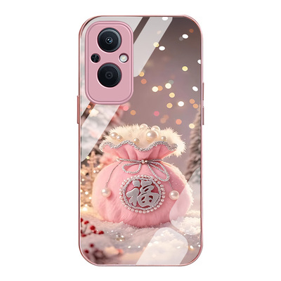 适用于oppoA96手机壳福袋oppoA97金属漆玻璃oppoA95新款高级全包防摔女款