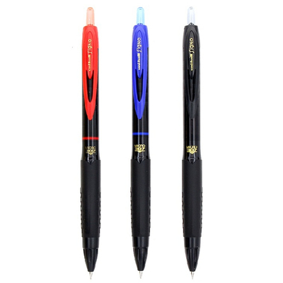 三菱日本格纹按动中性笔