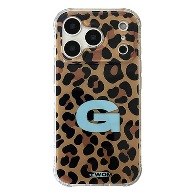 原创设计奢华复古豹纹G双层壳