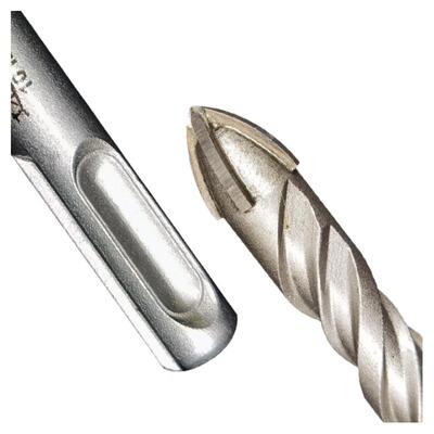 圆柄两坑两槽铁工白钢多功能钻头