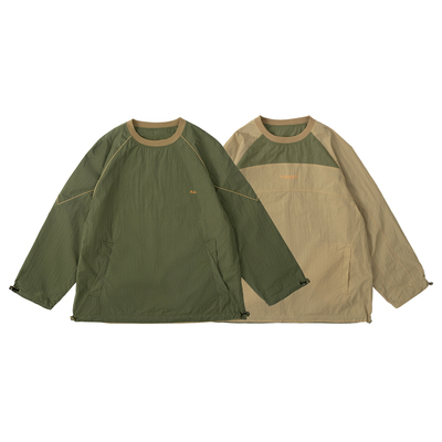 HalfwayHouse复古圆领抽绳卫衣