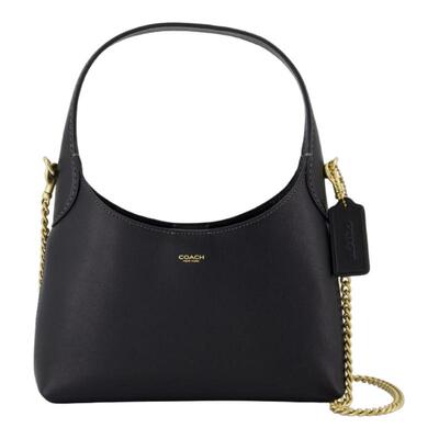 蔻驰 Coach Brooklyn 23 链条单肩斜挎包CW614 - 皮质 - 黑色