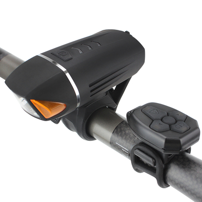 PCycling德规无线遥控自行车灯车前灯USB充电防水山地强光喇叭灯