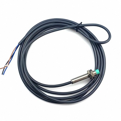 8mm接近开关传感器三线M8金属感应开关二线常开NPN三线PNP常闭24V