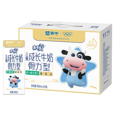 蒙牛未来星牛奶骨力型190ml*12盒