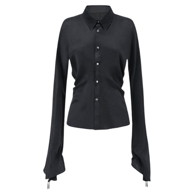 OUDE WAAG 25秋冬新款 优雅气质水袖垂坠衬衣