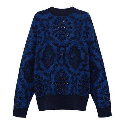 雅莹针织刺绣EPYAYING圆领