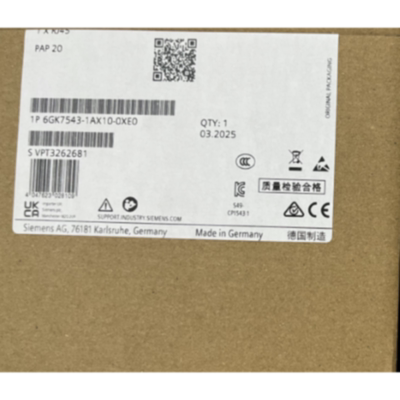 议价西门子 6GK7543-1AX10-0XE0 通讯处理器 6GK75431AX100XE0 全
