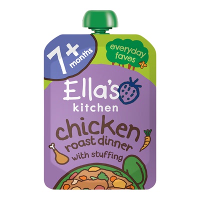 Ella's Kitchen 进口英国婴幼儿有机鸡肉烤蔬菜馅蓉130克营养辅食