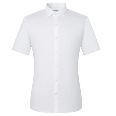 恺米切耐沾污免烫短袖衬衫