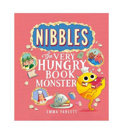 【现货】饥饿的书怪尼伯斯 Nibbles: The Very Hungry Book Monster 英文原版儿童绘本6-9岁故事图画书进口英语启蒙读物书籍