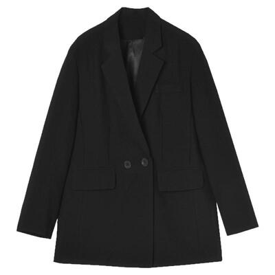 通勤两粒扣长袖西装外套