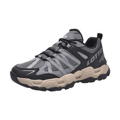Lotto乐途男防水皮面户外运动鞋