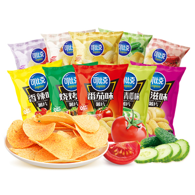 可比克薯片多口味混合零食