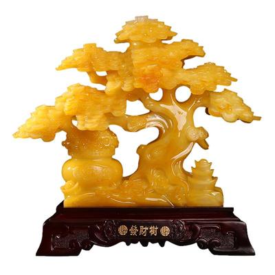 发财树招财摆件客厅酒柜装饰品