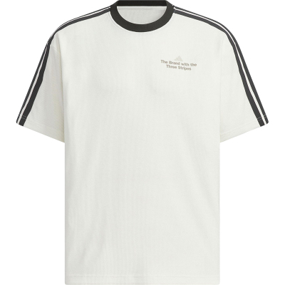 Adidas/阿迪达斯正品LOOSE FIT T-SHIRT男士宽松三条纹短袖KF2472