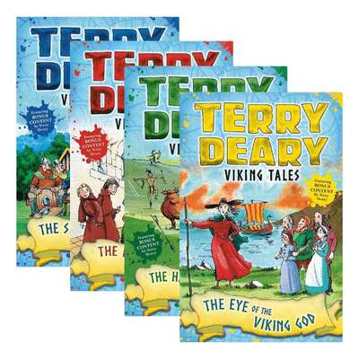 英文原版 Terry Deary's Historical Talesy Viking Tales 北欧海盗维京人的传说4册 儿童章节桥梁故事书 英文版 进口英语书籍