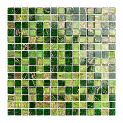 绿色复古玻璃马赛克瓷砖森林绿卫生间浴室水池阳台餐厅墙砖地砖