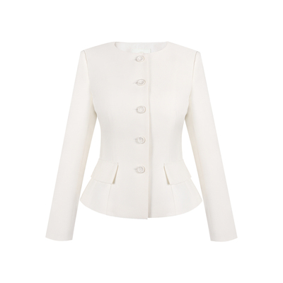 18羊毛30莱赛尔修身气质西装外套