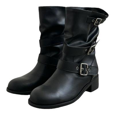 CHILIGIRL经典款黑色百搭短靴