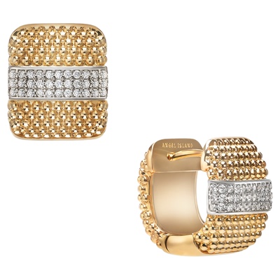 「Astra」星辰珠光排钻耳圈女 ANGEL ISLAND天使岛 高级感耳饰